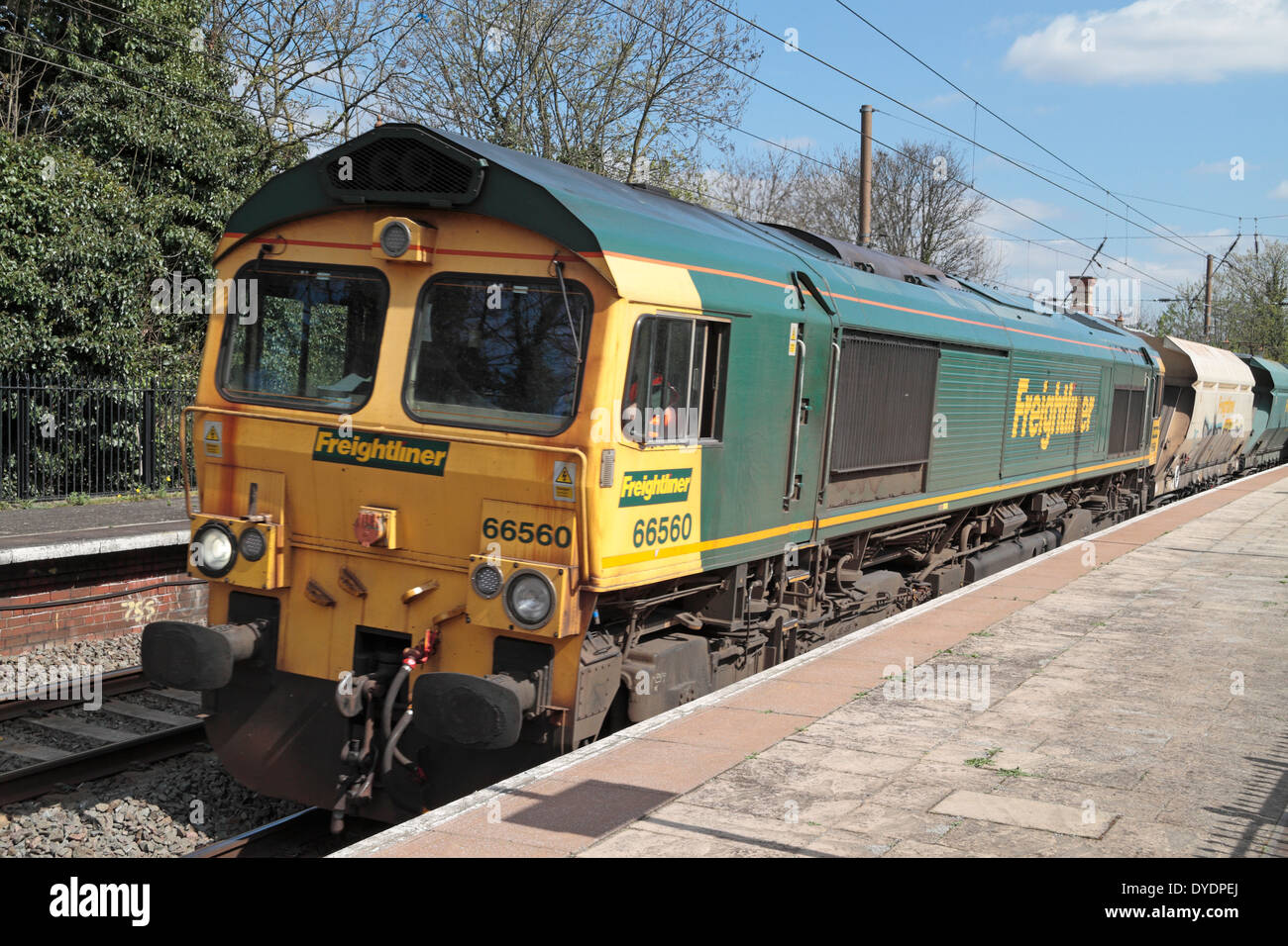 Freight passing through station High Resolution Stock Photography and ...