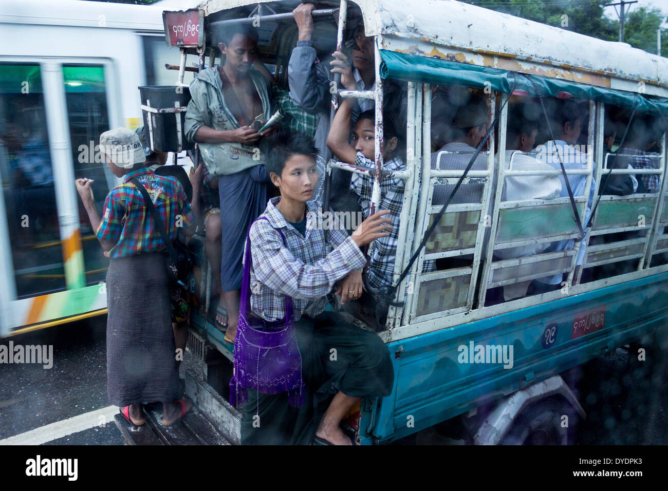 road scene street scene Burma Myanmar Stock Photo - Alamy