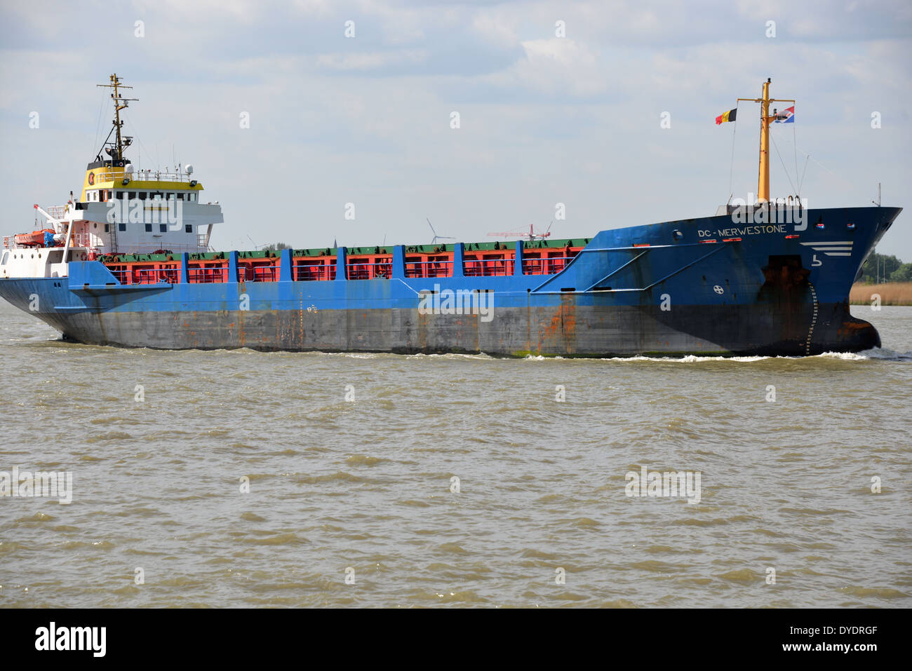 A ship at the harbor of Antwerp Stock Photo - Alamy