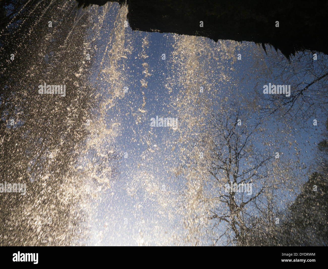 Ashgill Force in Cumbria near to the village of Garrigill is a ...