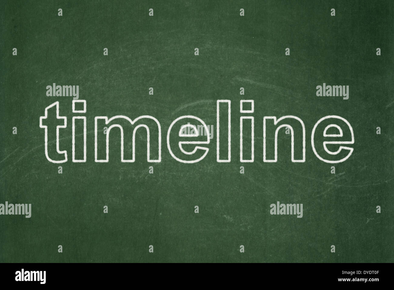 Timeline concept: Timeline on chalkboard background Stock Photo - Alamy