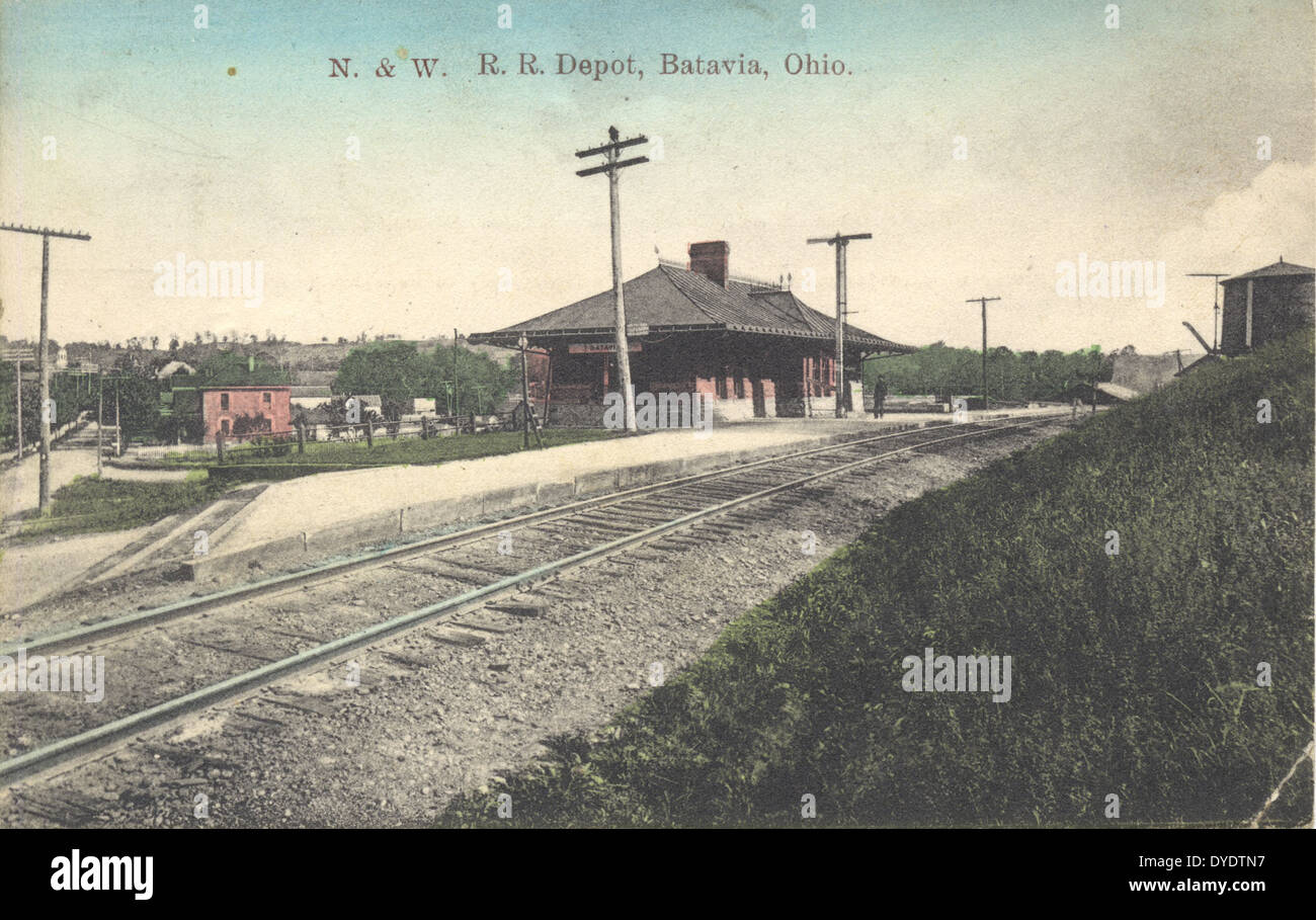 The N. and W. R. R. Depot in Batavia, Ohio, is an important historical ...