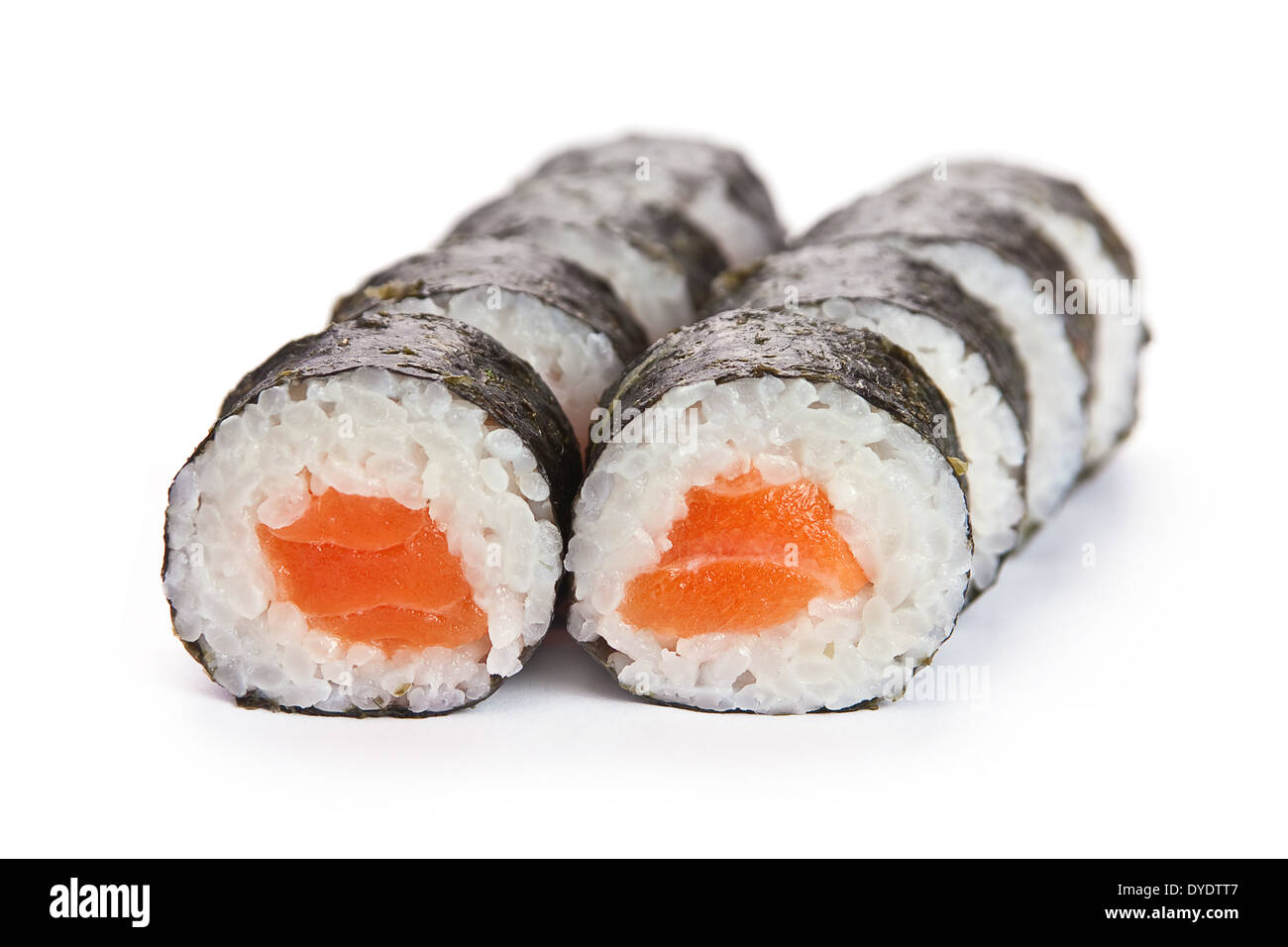 Japanese food roll isolated on white Stock Photo - Alamy