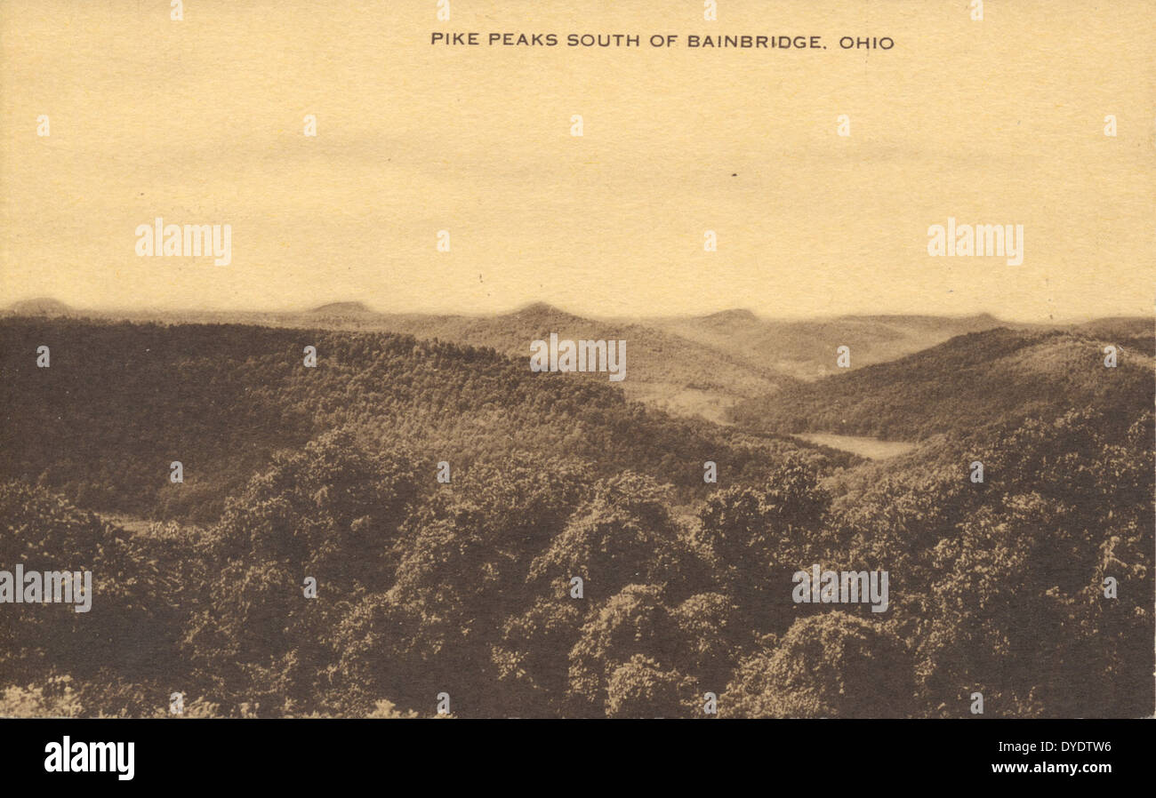 This landscape photograph captures the natural beauty of Pike Peaks ...