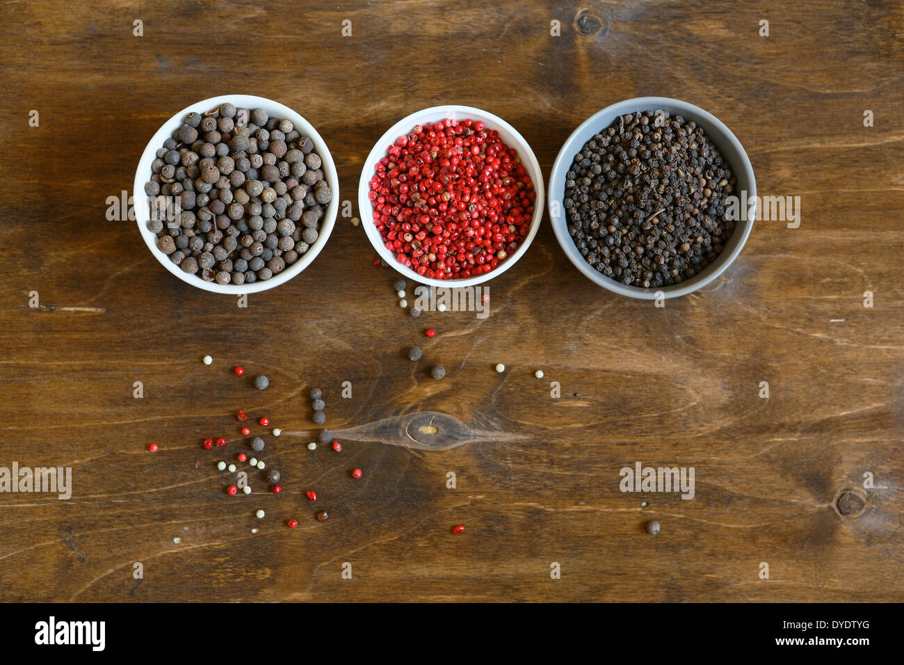 pepper spice red, black, top view Stock Photo - Alamy