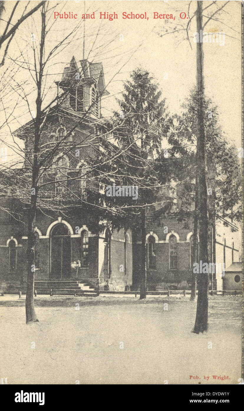 This image depicts a typical public and high school educational ...