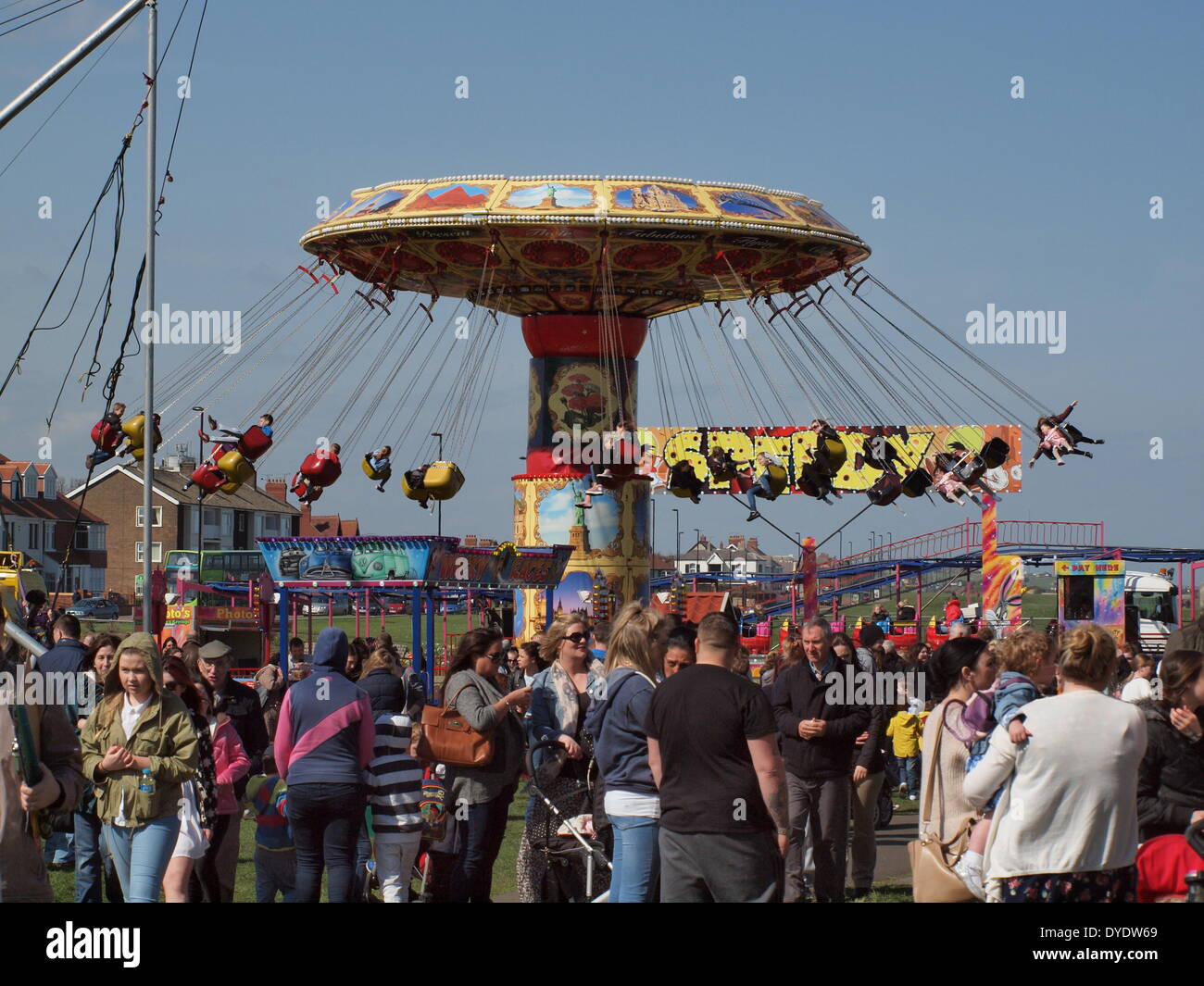 Newcastle Upon Tyne UK 15th April 2014. The general public enjoying ...