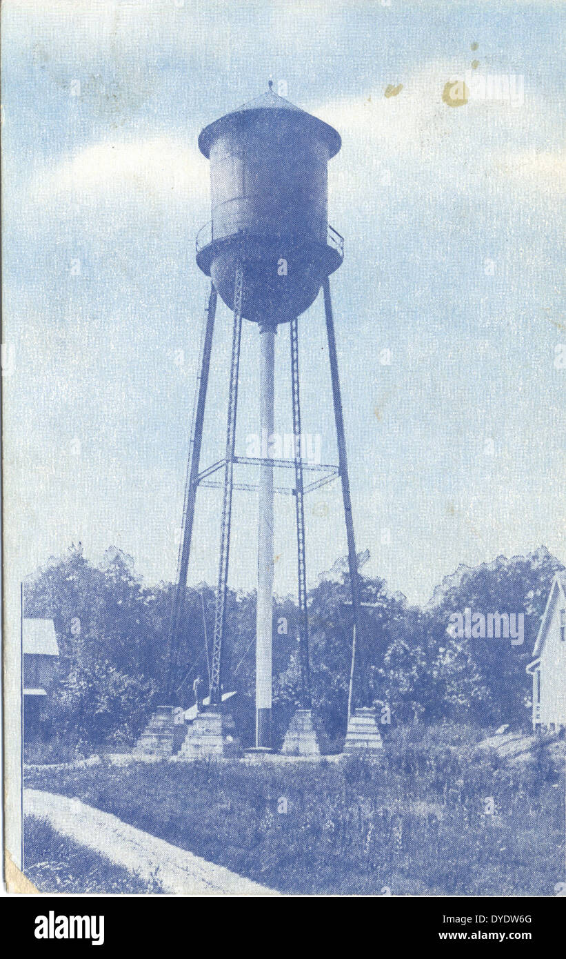 The water tower in Beach City, Ohio, stands at 80 feet tall and has a ...
