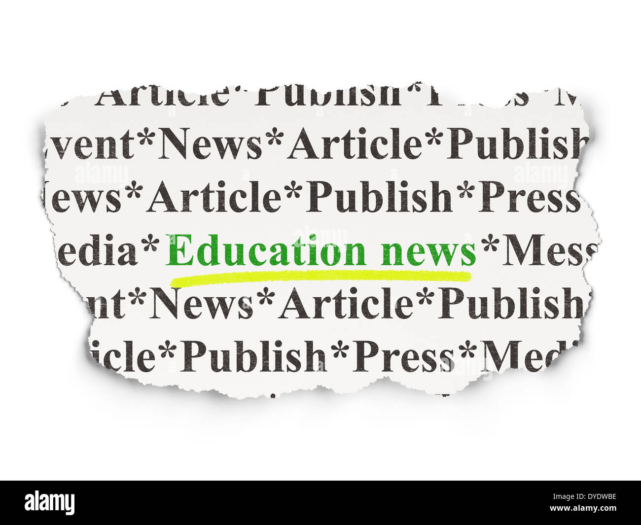 News concept: Education News on Paper background Stock Photo - Alamy