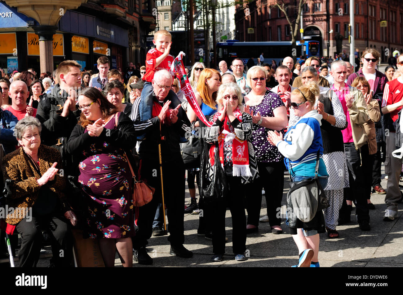 Nottingham, UK,15th April 2014.The people of Nottingham and Forest ...
