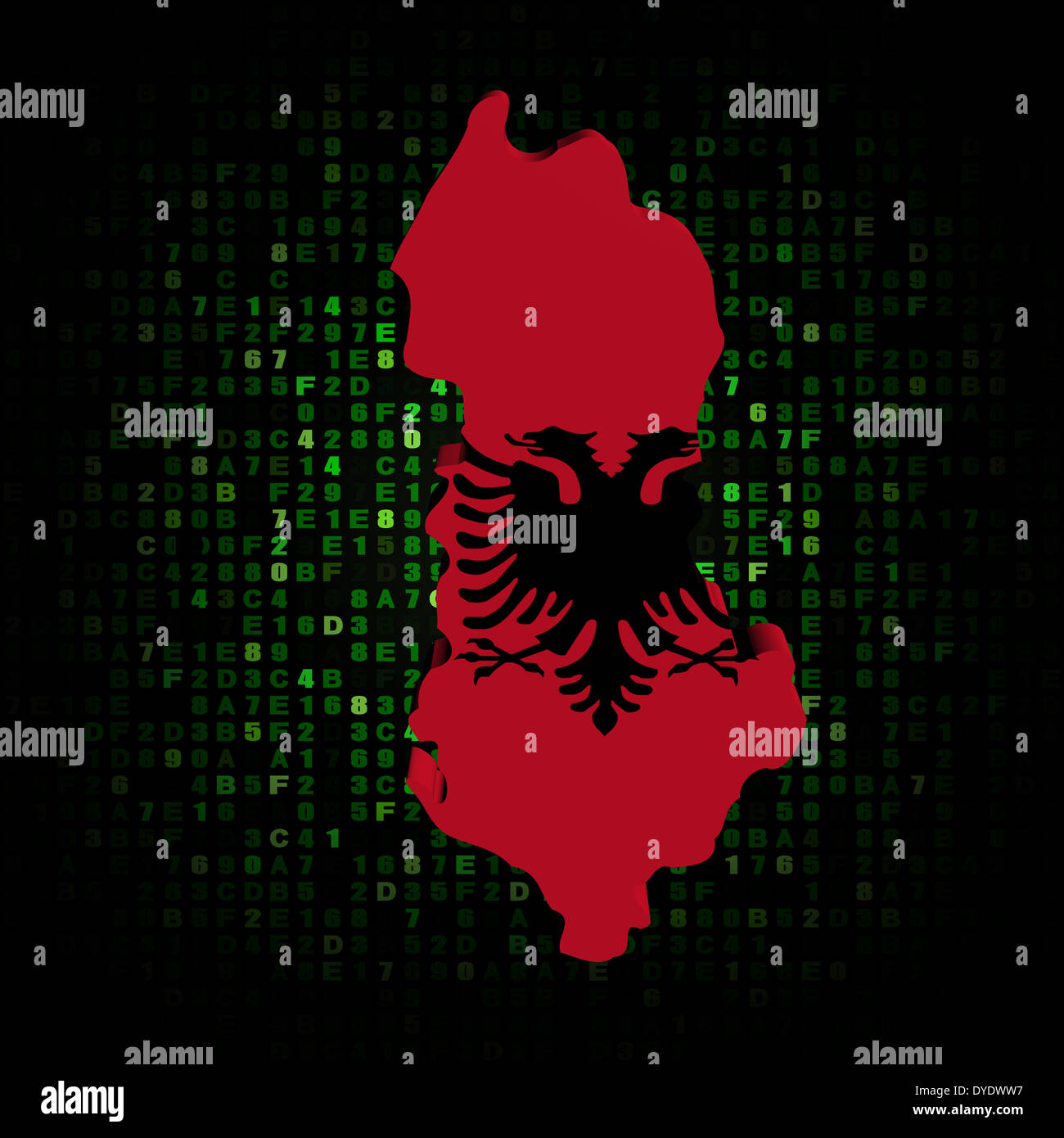 Albanian map hi-res stock photography and images - Alamy