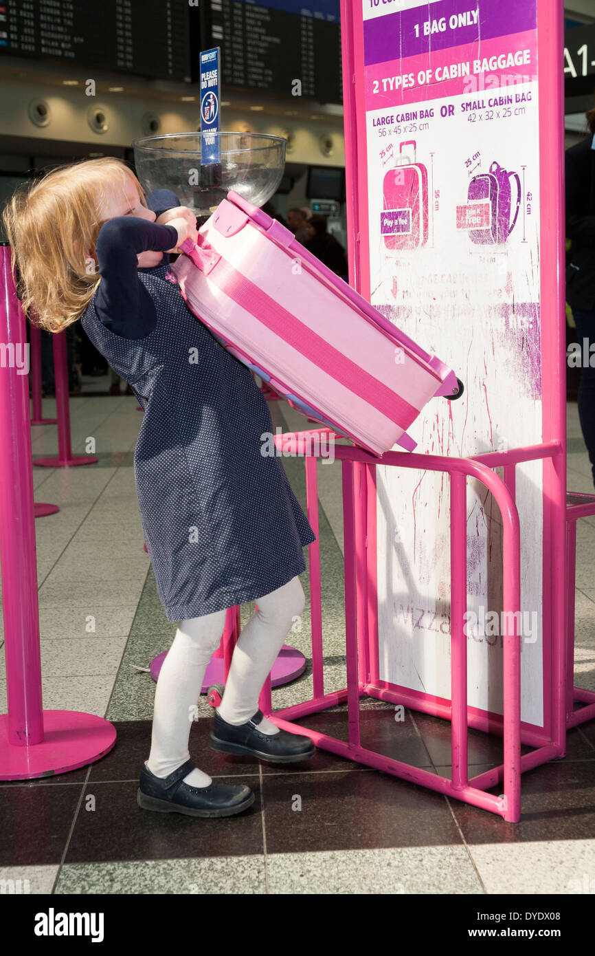 4 Year girl / child / kid & bag size frame cage tester to measure ...
