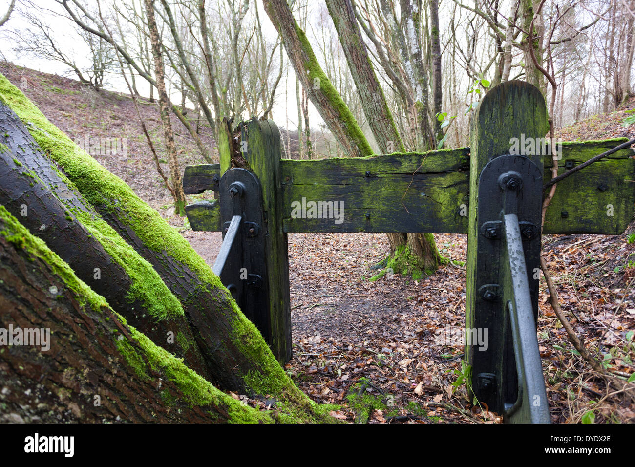 Old railway buffers at Lambley Viaduct, Northumberland UK Stock Photo ...