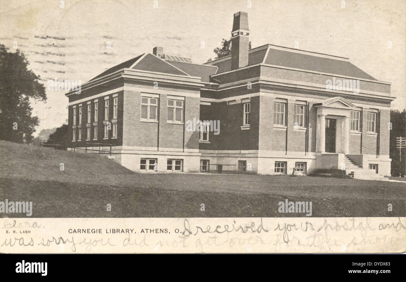 The Carnegie Library in Athens, Ohio, is an early 20th-century building ...