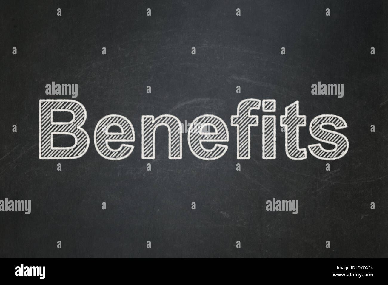 Finance concept: Benefits on chalkboard background Stock Photo - Alamy