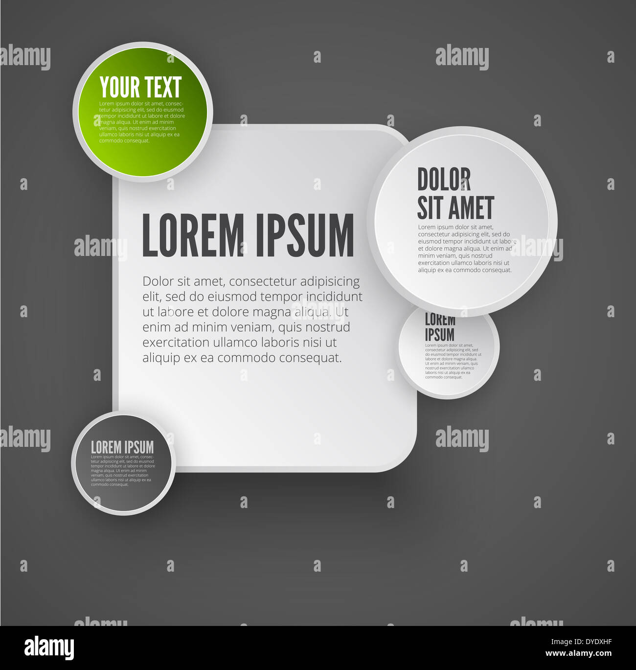 Infographic design on the grey background Stock Photo - Alamy