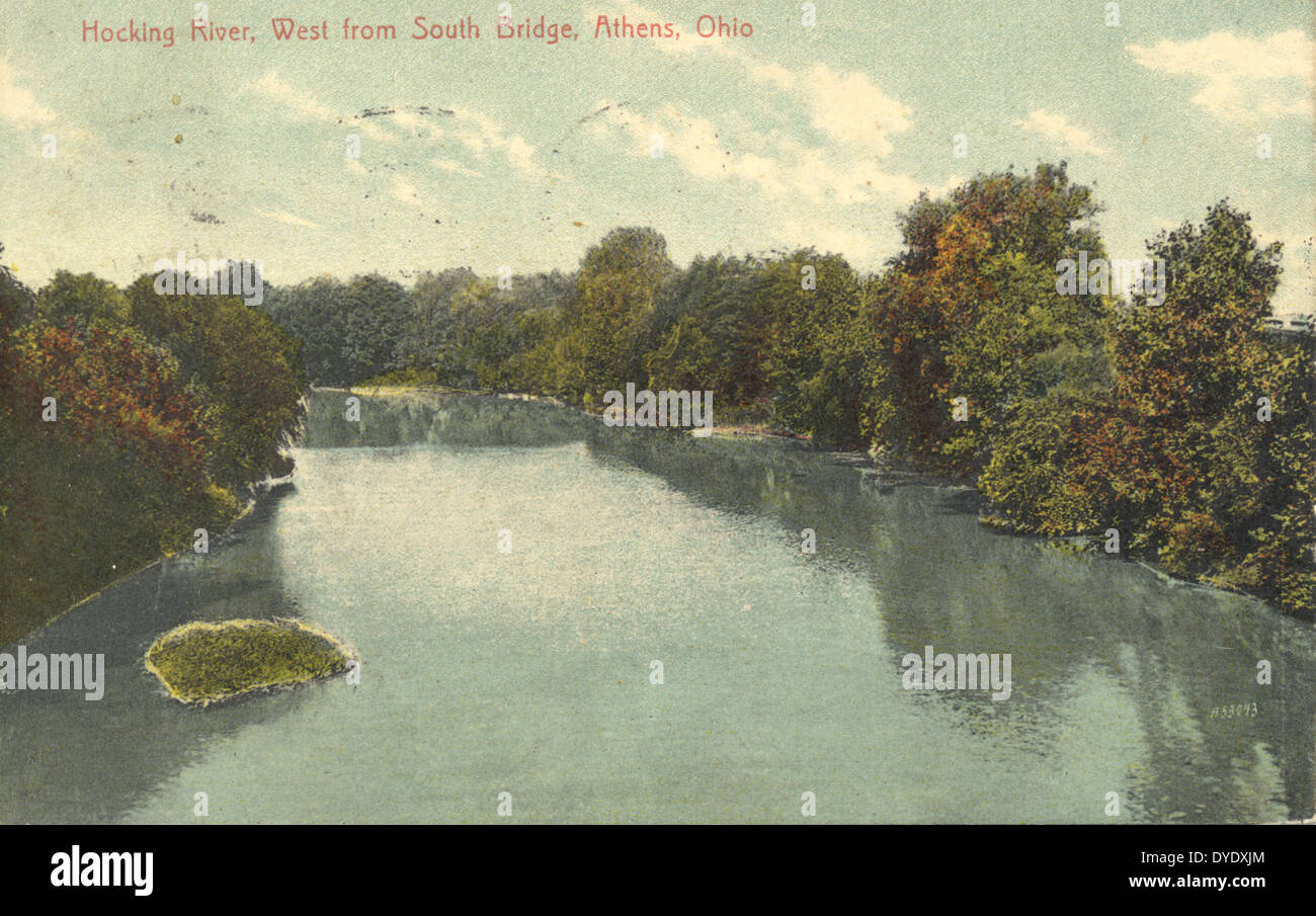 This view of the Hocking River, captured from the South Bridge in ...