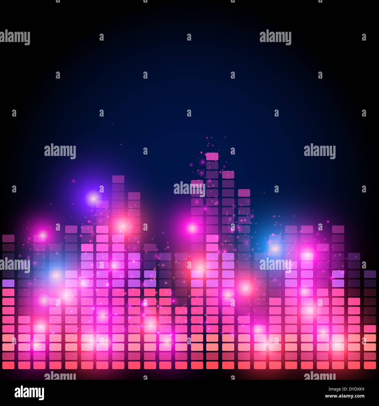 Equalizer on abstract technology background Stock Photo - Alamy