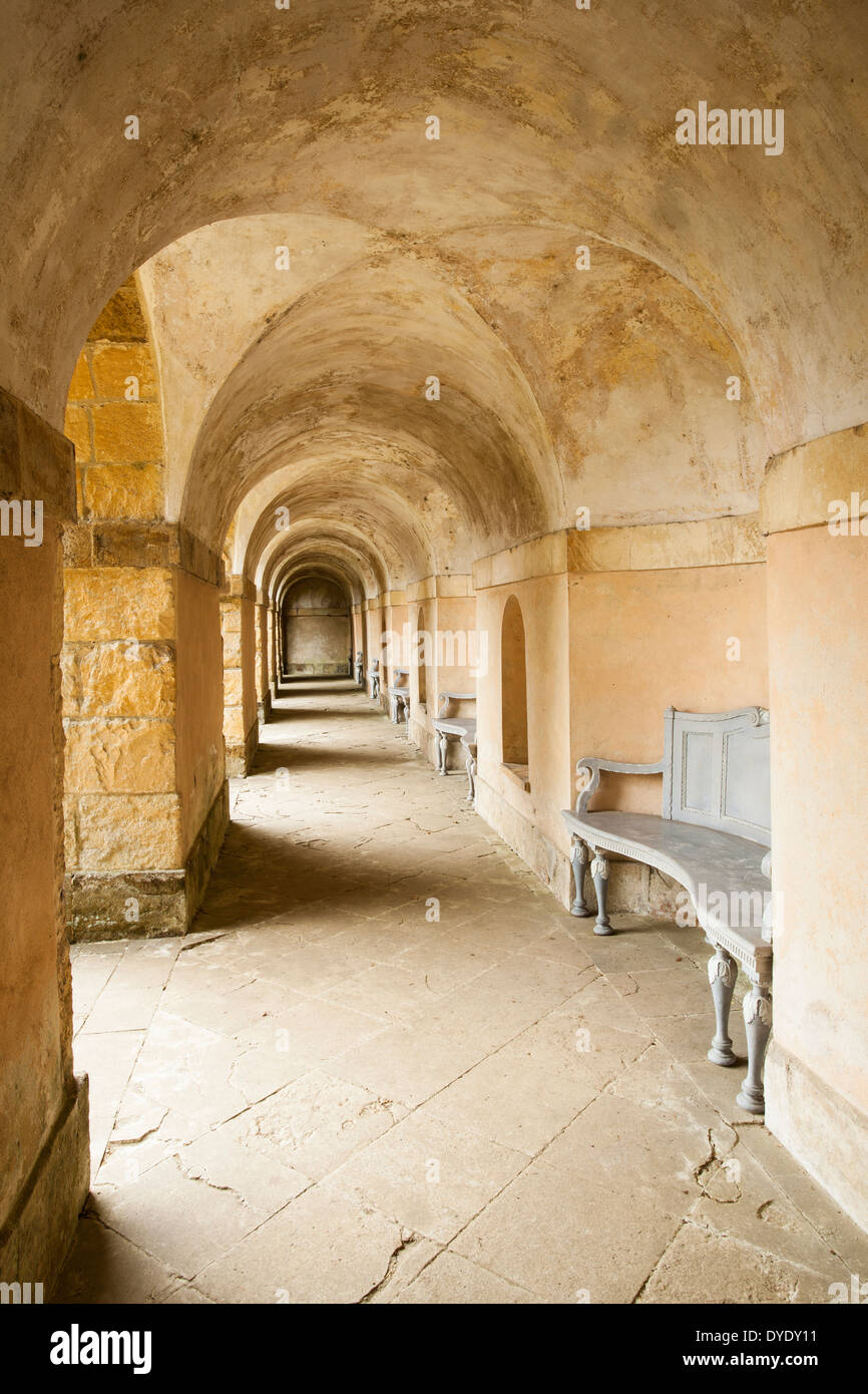 Interior view of William Kent's classical seven-arch arcade with ...