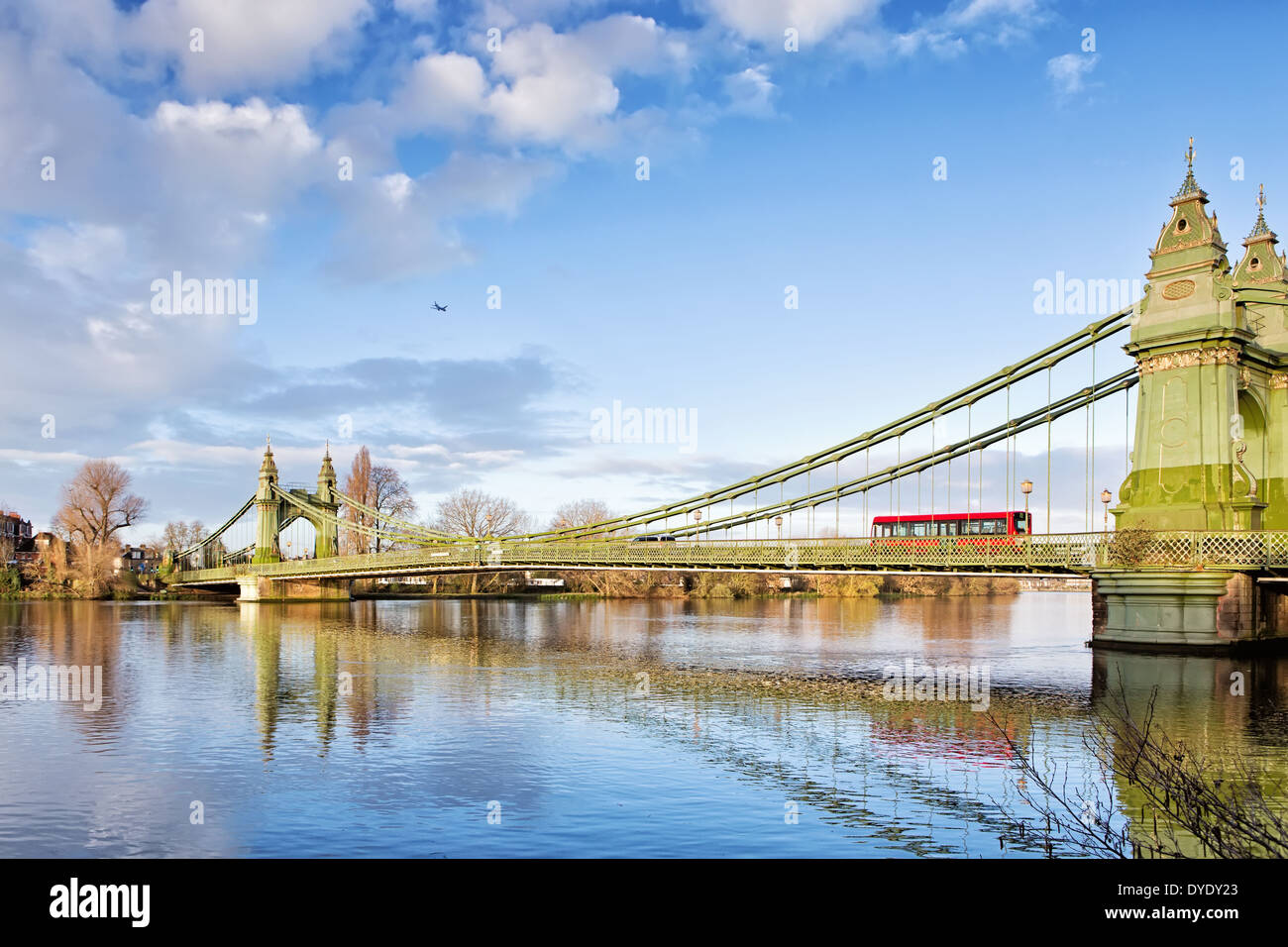 Hammersmith Bridge in London Stock Photo - Alamy