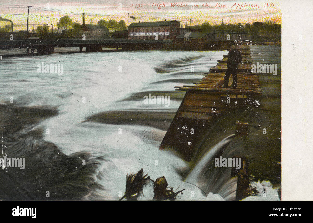 This photograph captures high water levels on the Fox River in Appleton ...