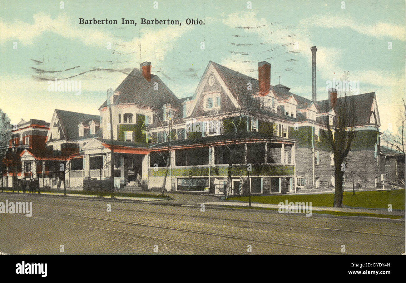 A photograph of the Barberton Inn, a historic hotel in Barberton, Ohio ...