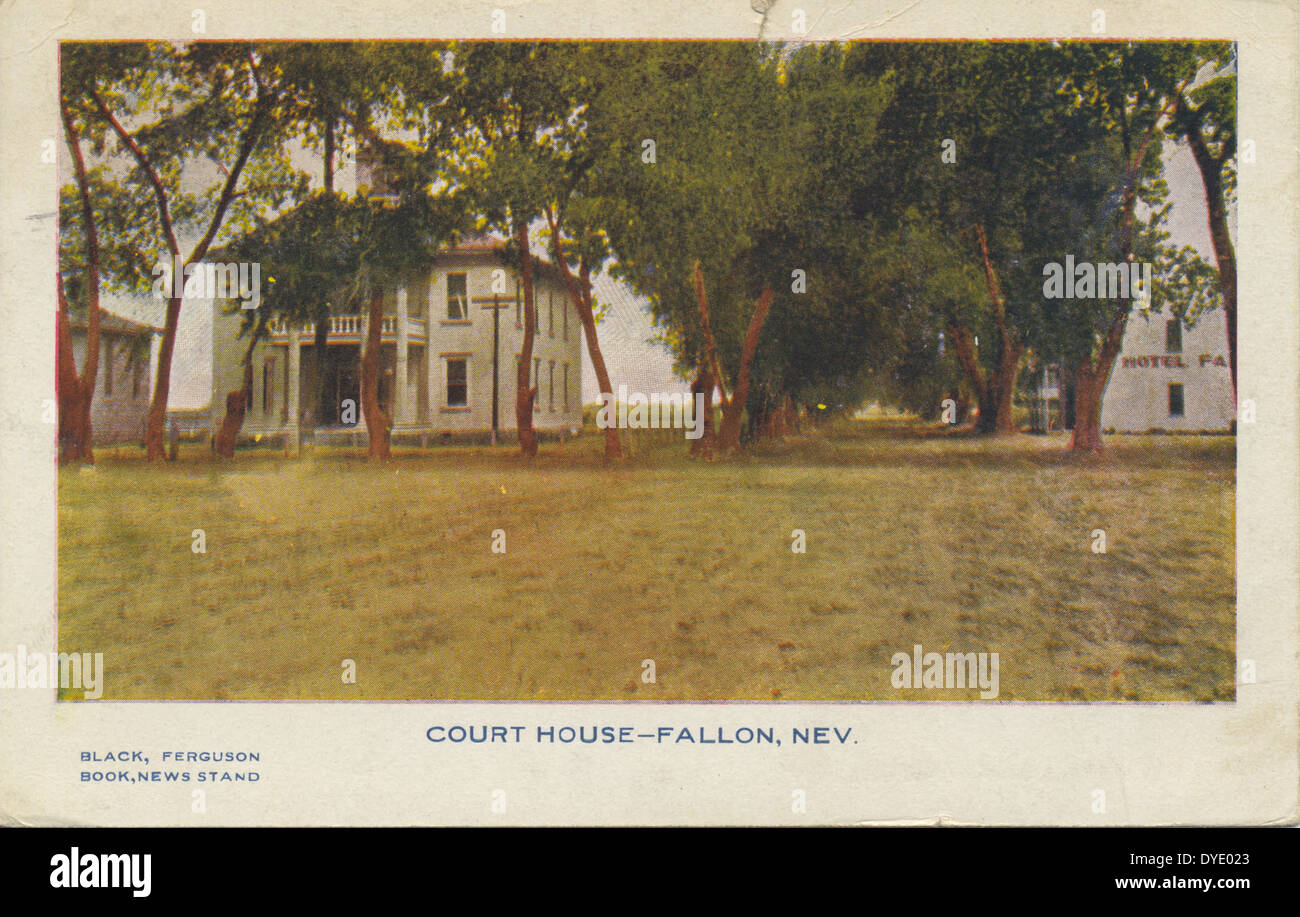 The courthouse in Fallon, Nevada, is a historic building representing ...