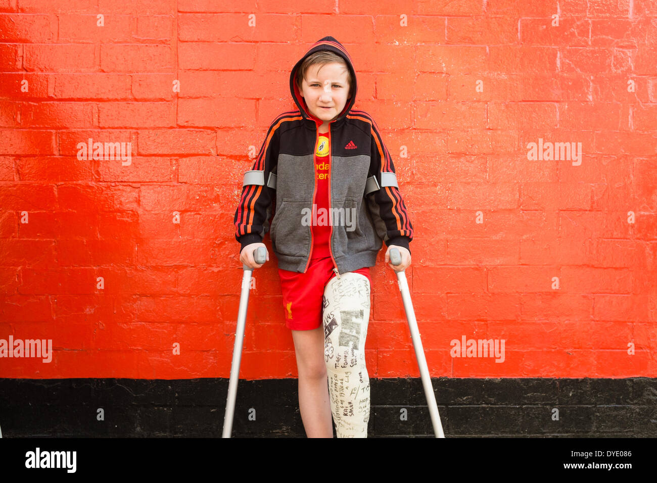 Anfield, Liverpool, UK. 15th April, 2014. Tiger Smith came to Anfield ...