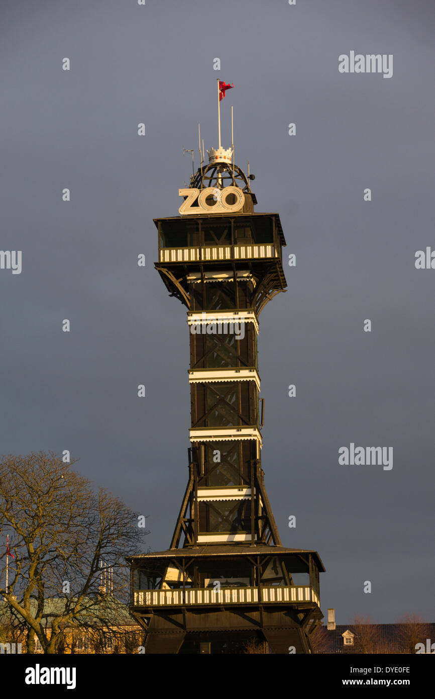 The iconic tower at the Copenhagen Zoo Stock Photo - Alamy