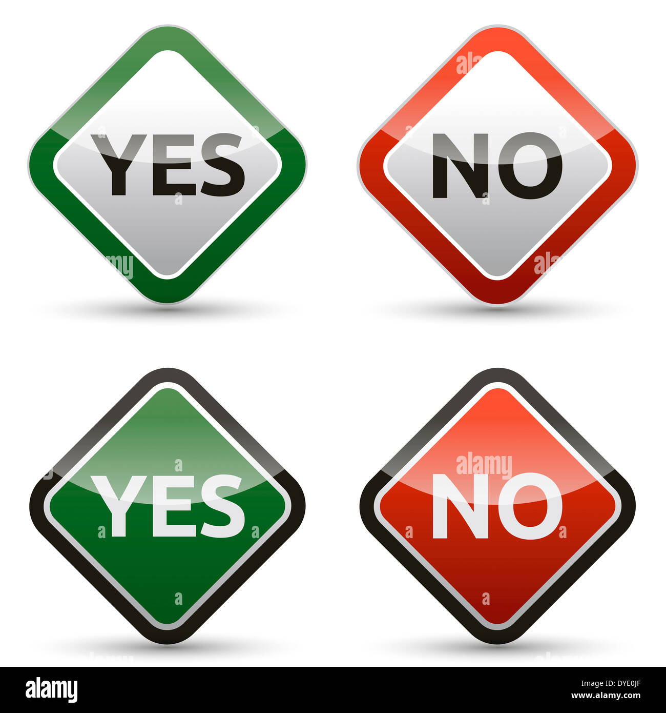Yes No Button High Resolution Stock Photography and Images - Alamy