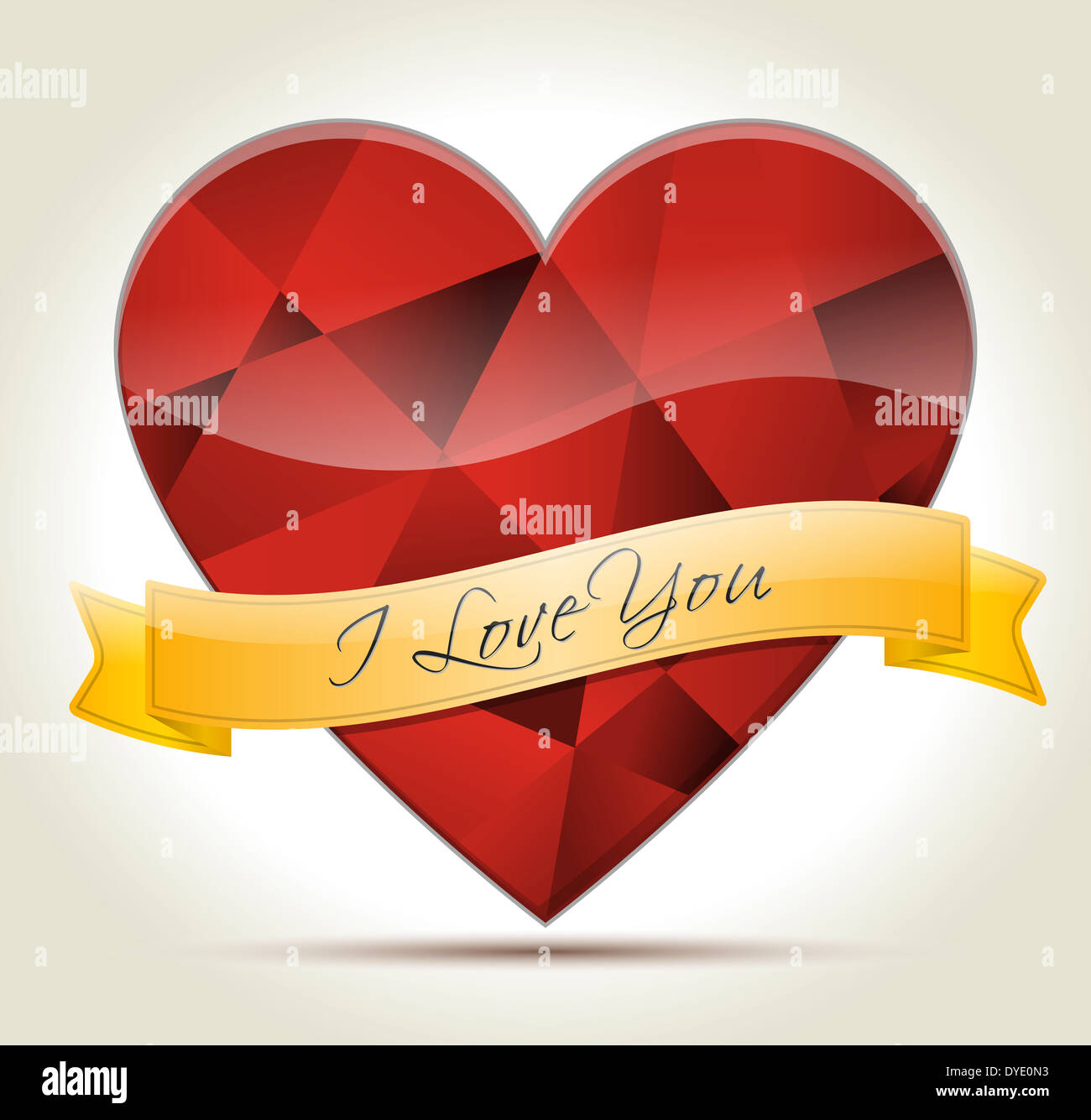 Red Diamond Love Heart