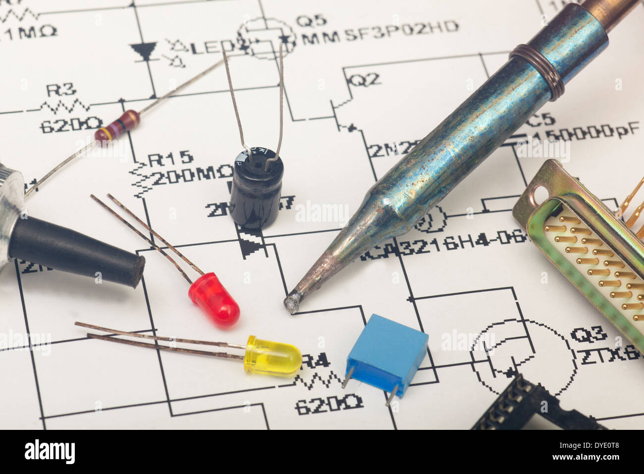 Computer component layout hi-res stock photography and images - Alamy