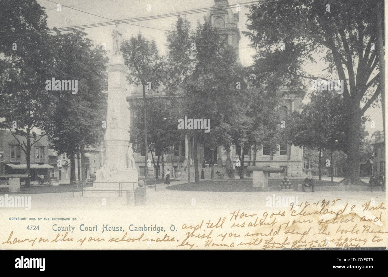 The County Court House in Cambridge, Ohio, is a prominent building used ...