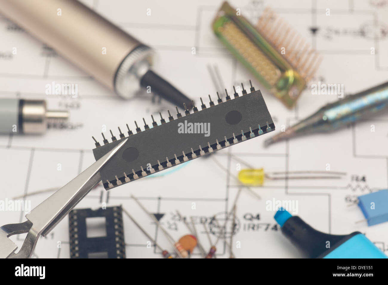 Computer component layout hi-res stock photography and images - Alamy