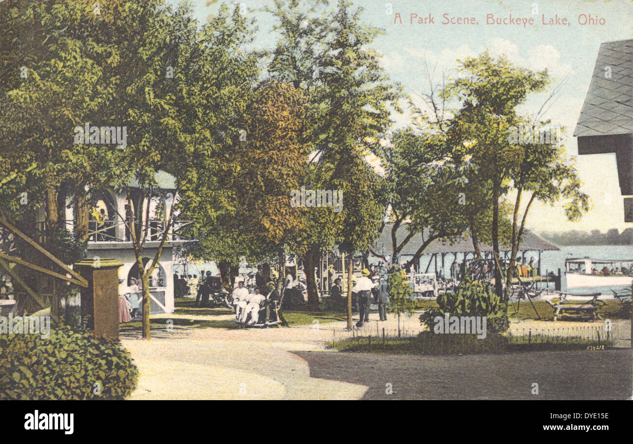 This photograph captures a serene scene at Buckeye Lake, Ohio ...