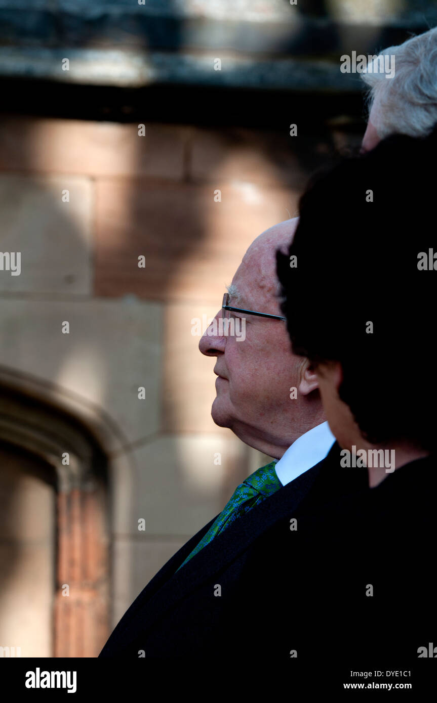 Michael D Higgins, President of Ireland, at Coventry Cathedral Stock ...