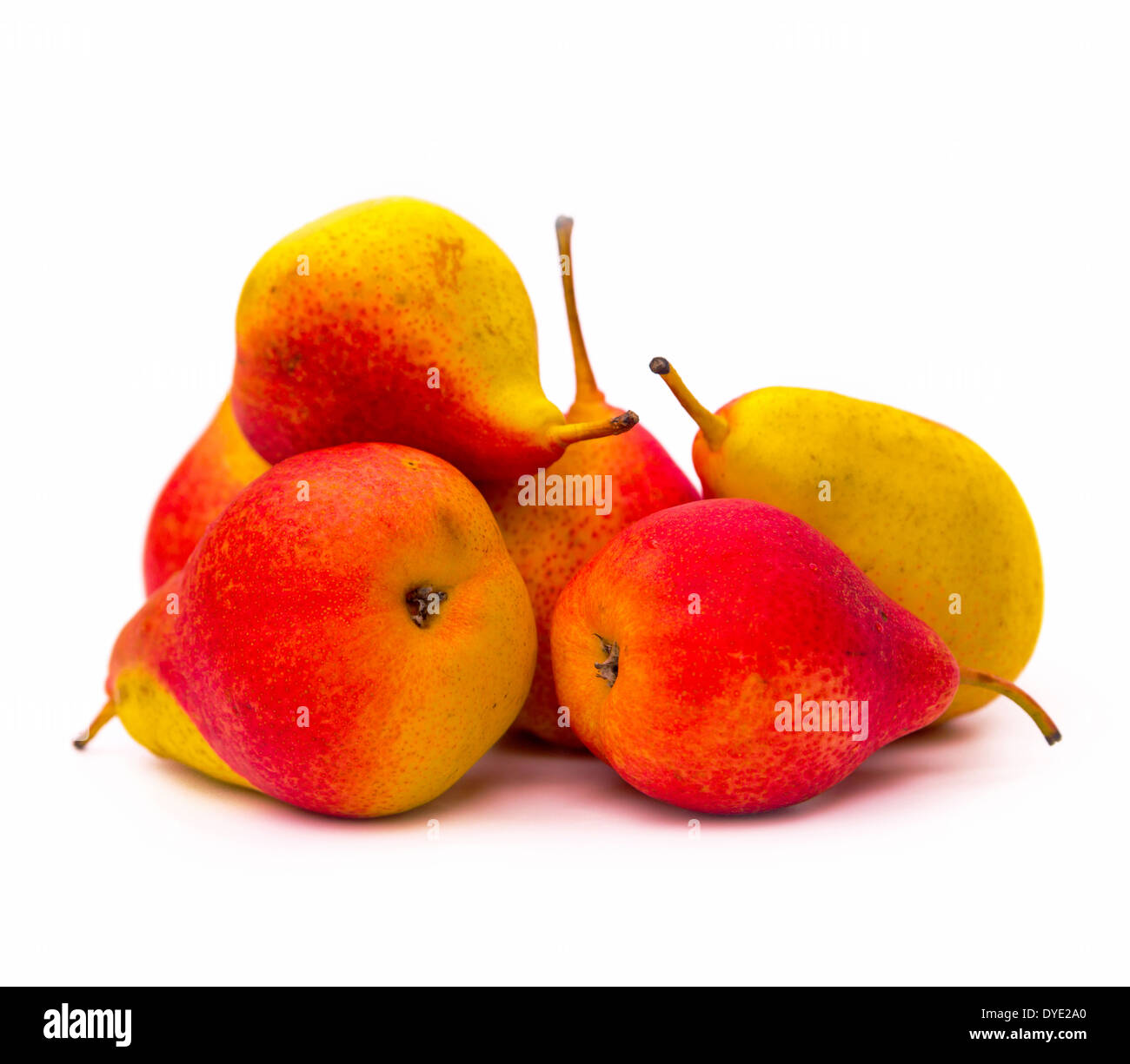 Fresh Pear fruits on the white background Stock Photo - Alamy