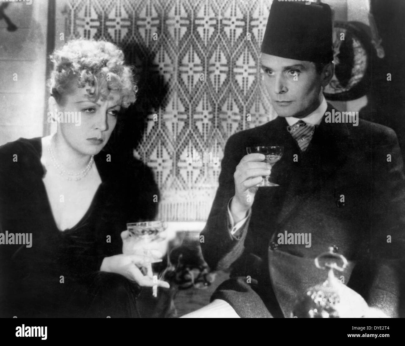 Dita Parlo, Pierre Blanchar, on-set of the Film, "Mademoiselle Docteur ...