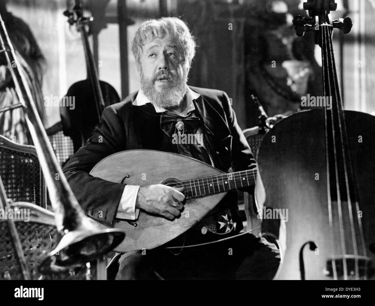 Michel Simon, on-set of the Film, "Beauty and the Devil" (aka La Beaute ...
