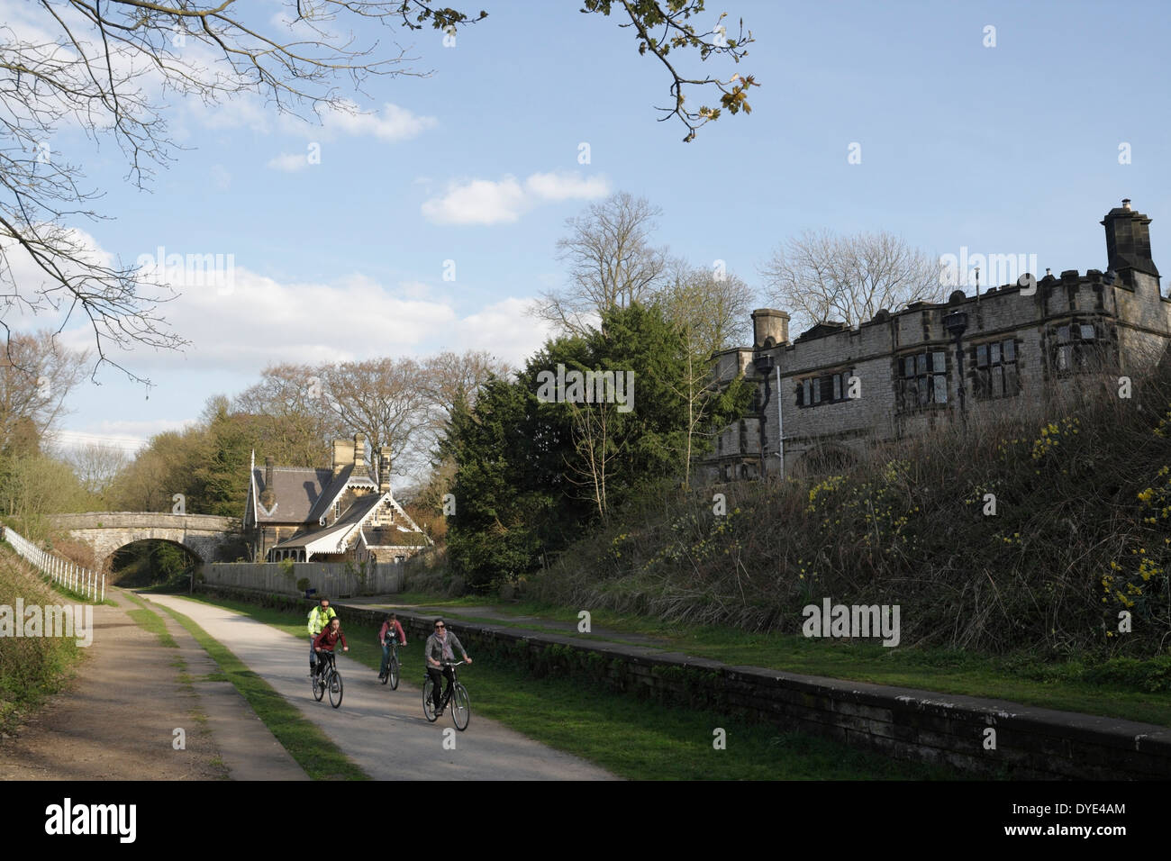 Great Longstone Disused Station on the Monsal Trail Cycle Route in the ...