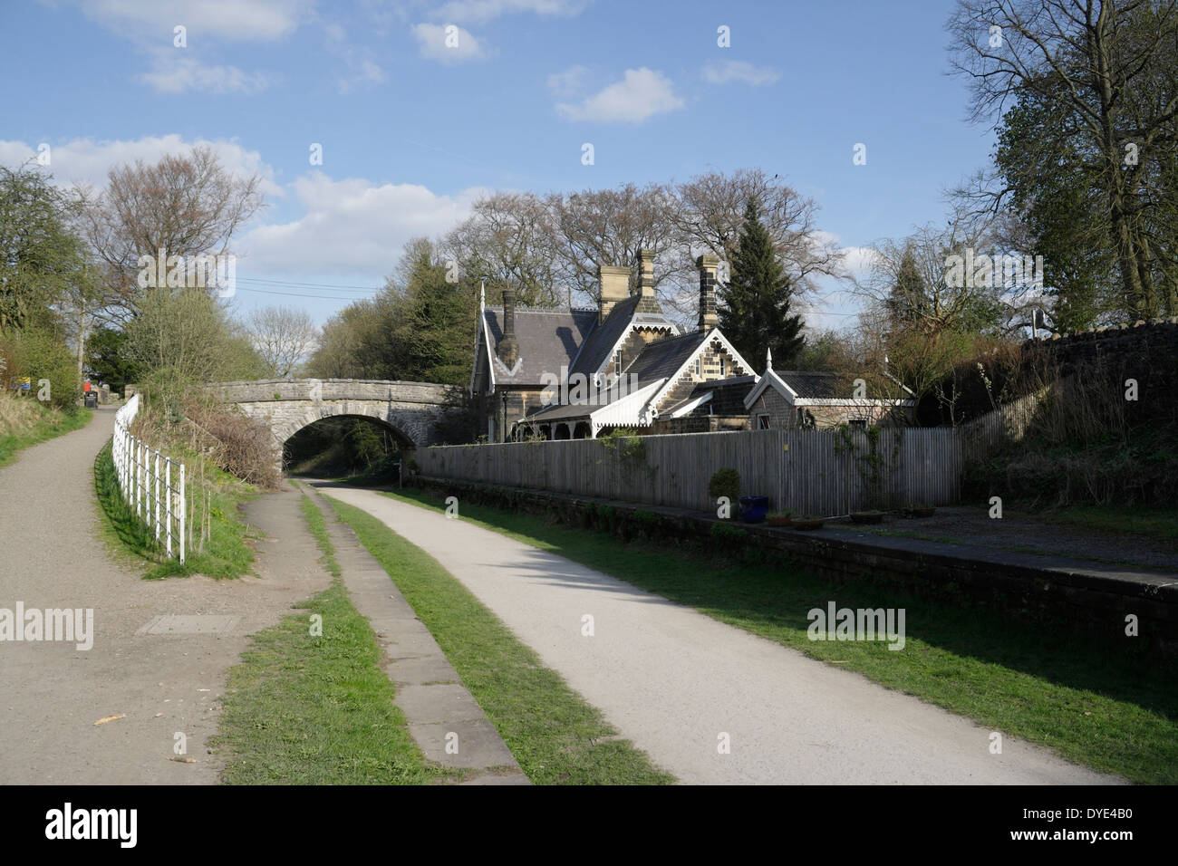Great Longstone Disused Station on the Monsal Trail Cycle Route in the ...