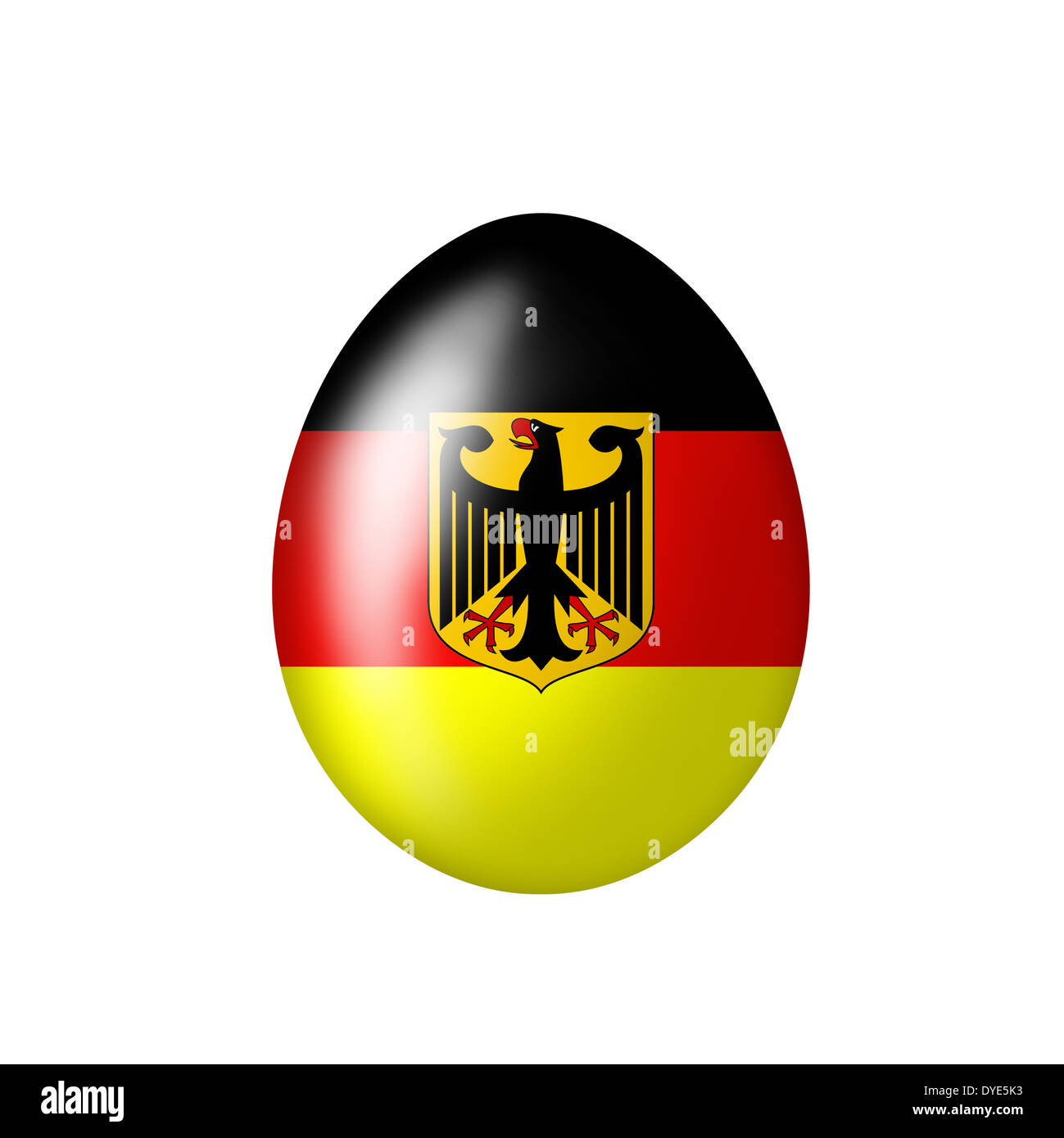 Easter egg with a German flag on a white background Stock Photo - Alamy