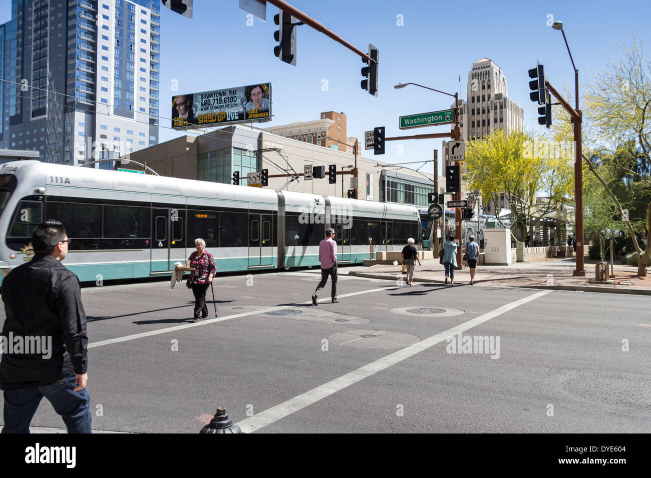 Light rail train hi-res stock photography and images - Alamy