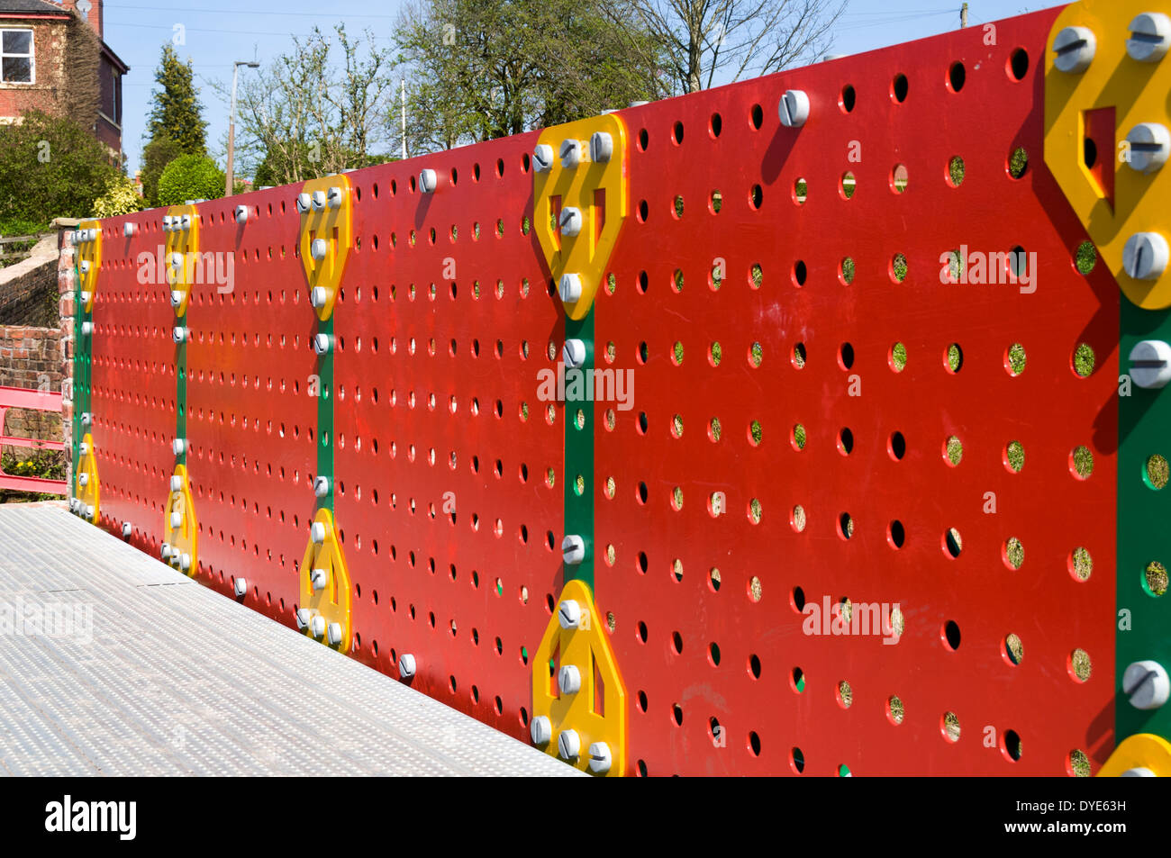 The Meccano Bridge over the Manchester Bolton & Bury Canal at Nob End ...