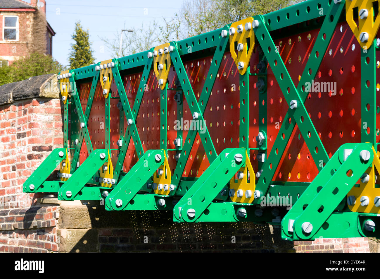 The Meccano Bridge over the Manchester Bolton & Bury Canal at Nob End ...