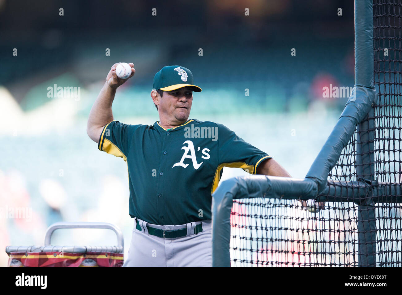 Oakland athletics third base coach hi-res stock photography and images ...