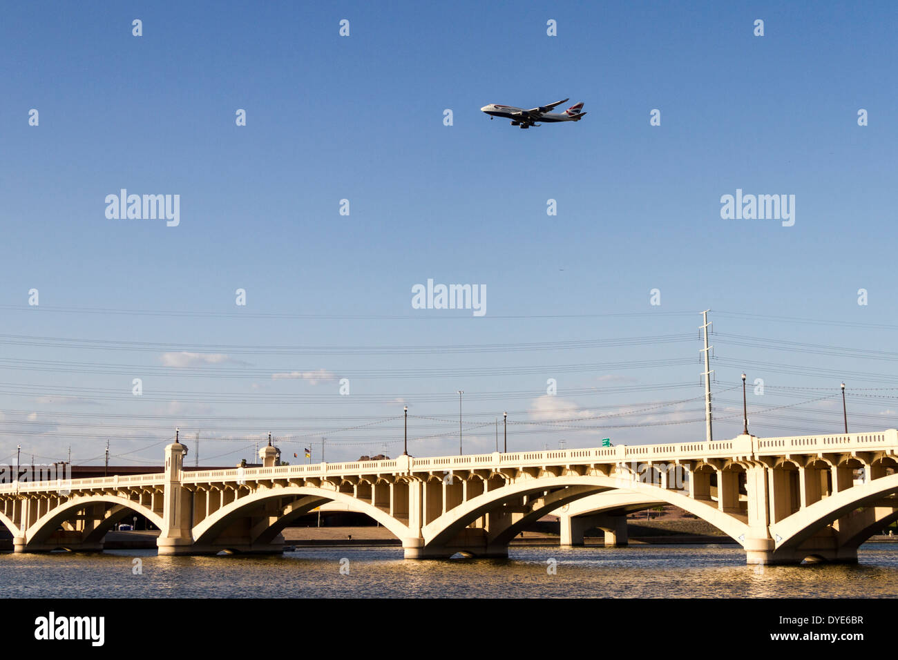 British Airways 747 approaching Phoenix, Arizona, USA Stock Photo - Alamy