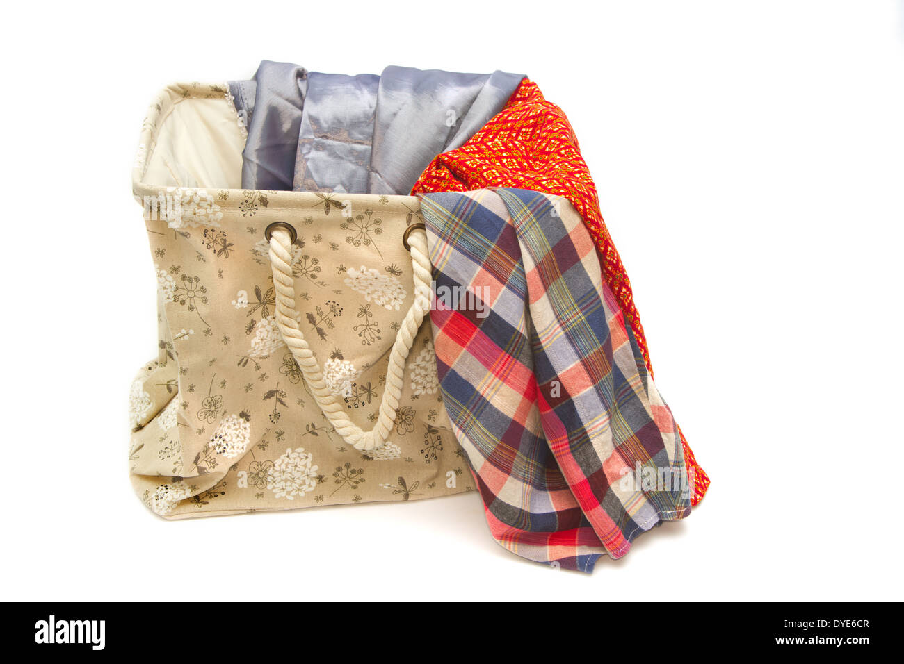 Old woven basket in Cut Out Stock Images & Pictures - Alamy