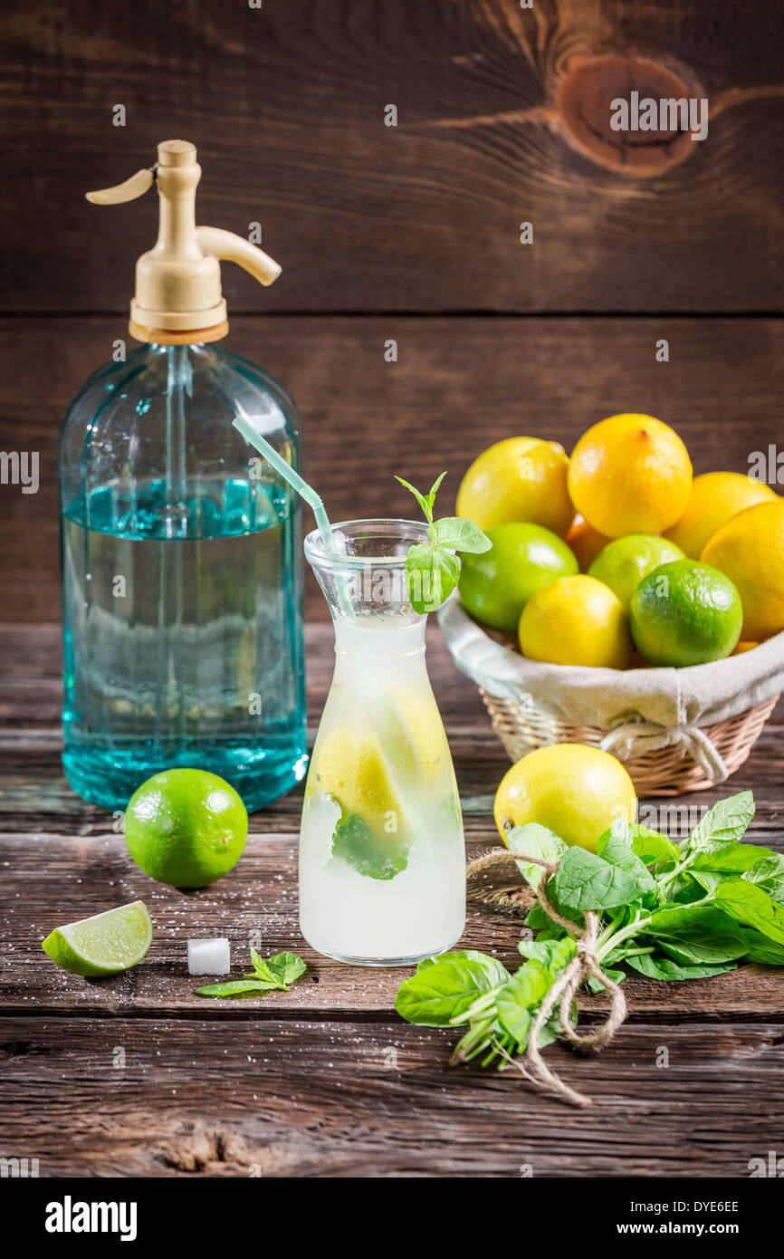 Fresh citrus fruits for cold drink Stock Photo - Alamy