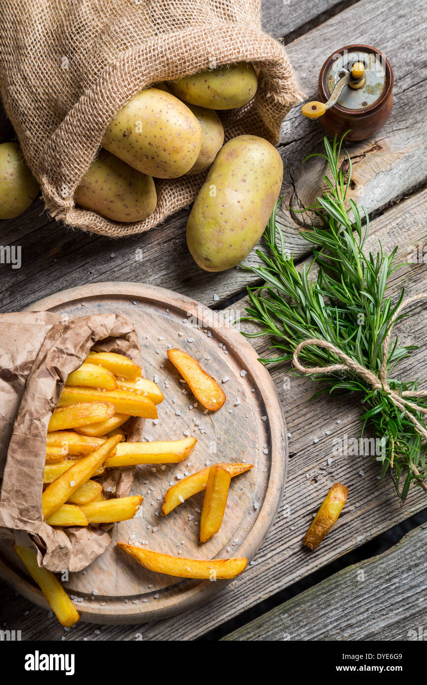 French fries made from potatoes Stock Photo - Alamy